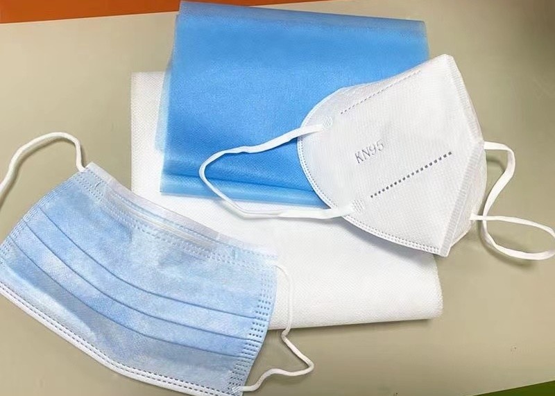 Face Mask Spunlace Nonwoven Fabric 100% Modified Fibre Material For ...